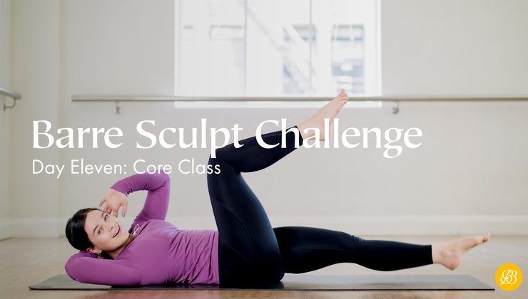 Barre Sculpt Challenge - Day 11 Core Class | Barre Base Anywhere