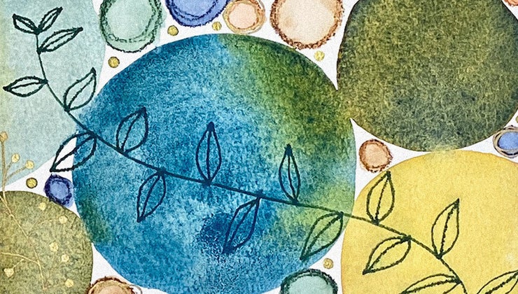 Abstract Watercolour and Mixed Media Botanicals