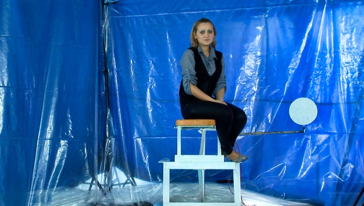 Wearing a casual business outfit - T489c2 | WAM TV