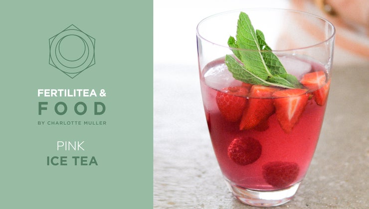 PINK ICED TEA • PINK FOOD RECIPES | Fertility Yoga TV