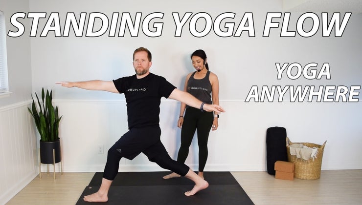 12 Min Standing Yoga Flow & Stretch | Yoga Anywhere | Yoga Upload Plus