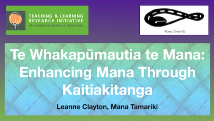 TE WHAKAPŪMAUTIA TE MANA: Enhancing Mana Through Kaitiakitanga ...