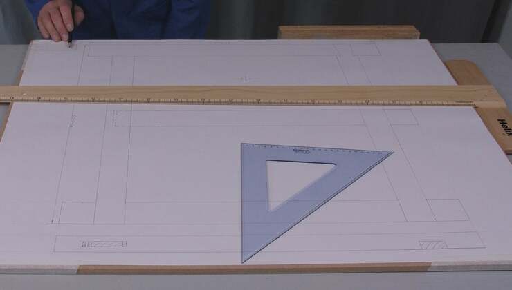 Drawing the stub tenon & drawing information box
