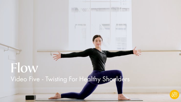 Flow #5 - Twisting for Healthy Shoulders | Barre Base Anywhere
