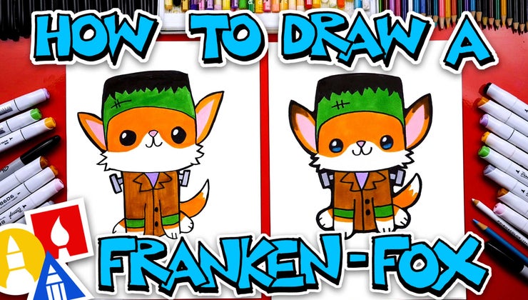 How To Draw A Franken-Fox For Halloween | Art For Kids Hub