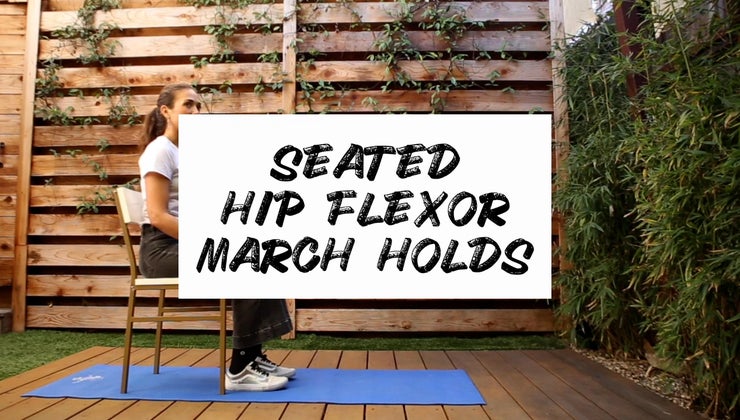 Seated Hip Flexor March Holds