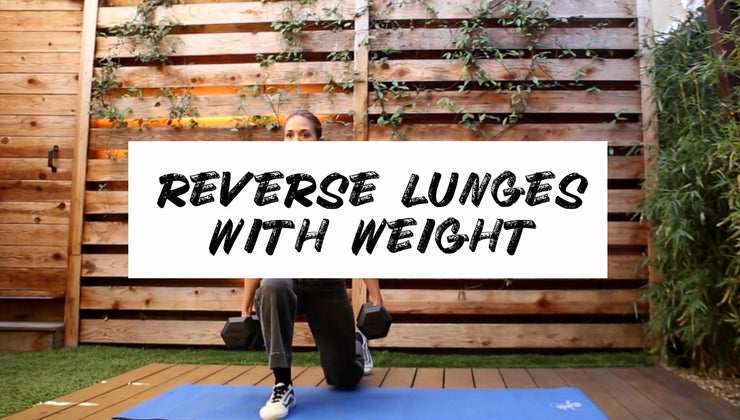 Reverse Lunges with Weight for Meniscus Pain