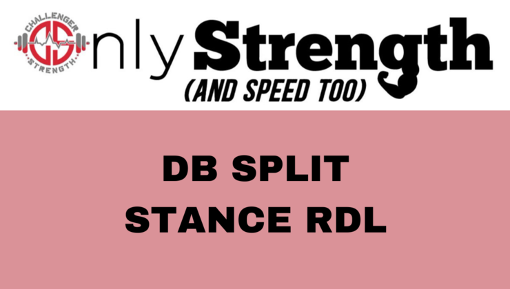 DB SPLIT STANCE RDL
