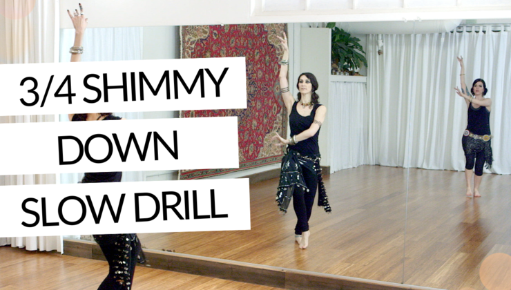 3/4 Shimmy on the Down Slow Drill with Rachel Brice