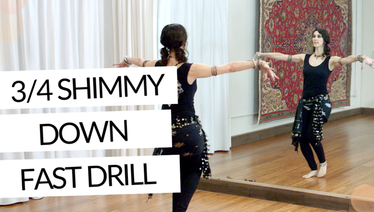 3/4 Shimmy on the Down Fast Drill with Rachel Brice