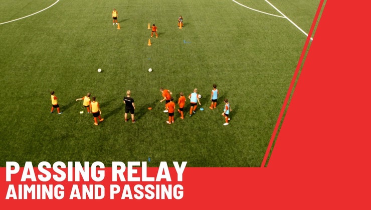 Passing Relay / Fun passing soccer training drill for kids | ADVANCE ...