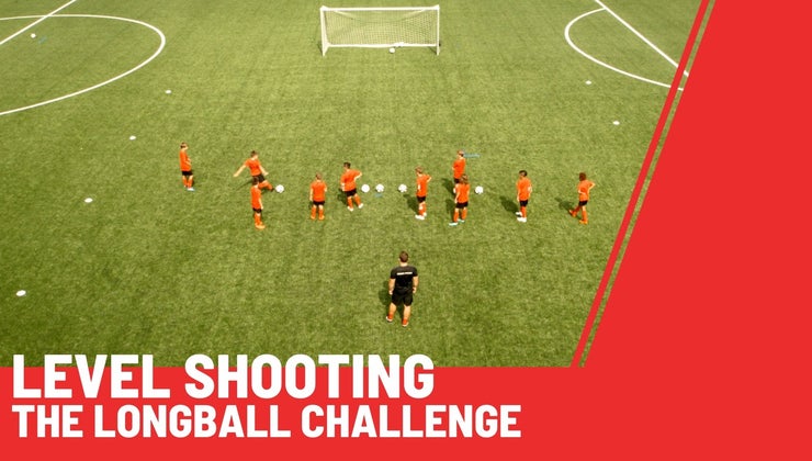 Level Shooting / Youth soccer shooting training drill | ADVANCE.FOOTBALL