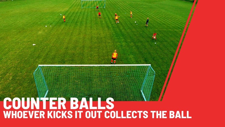 Counter balls / Counter attack soccer drill for youth soccer | ADVANCE ...