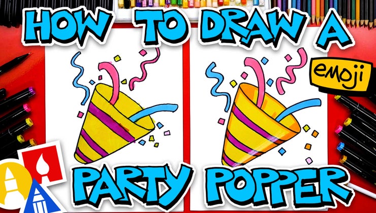 How To Draw A Party Popper Emoji