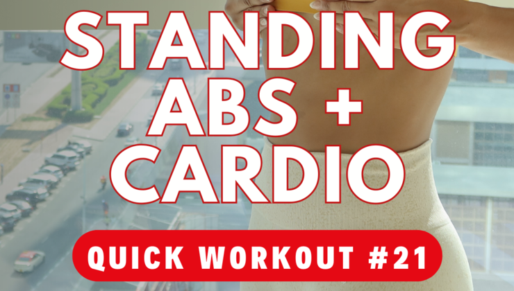 QW21 - Standing Abs and Cardio Dumbbell Workout