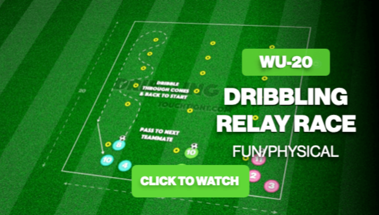 Dribbling Relay Race | Warm Up (WU-20)