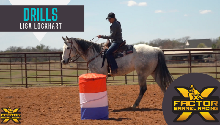 Lisa Lockhart Coaching: 3 Barrel Drill to Start a Green Barrel Horse