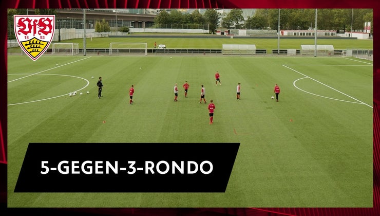 5-gegen-3-Rondo | Gruppentaktik def. | VfB Stuttgart Übung