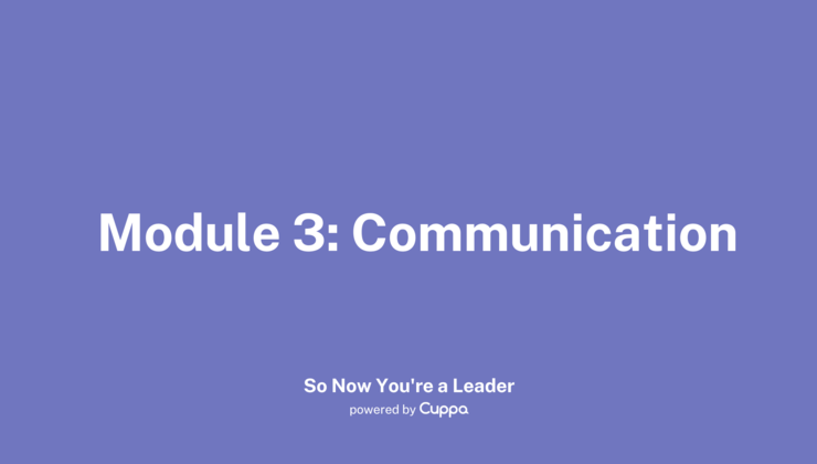 Module 3: Communication - What's the goal of public speakin
