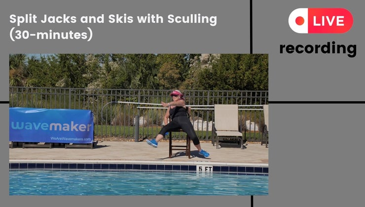 Split Jacks and Skis with Sculling (30-min) | Transitional