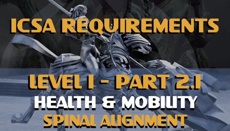 ICSA Certification Level 1- Part 2: Spinal Alignment