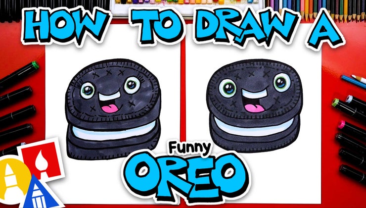 How To Draw A Funny Oreo Cookie Us