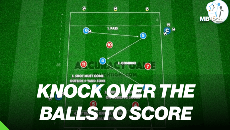 Knock Over the Balls to Score Game | Mini Ballers P28