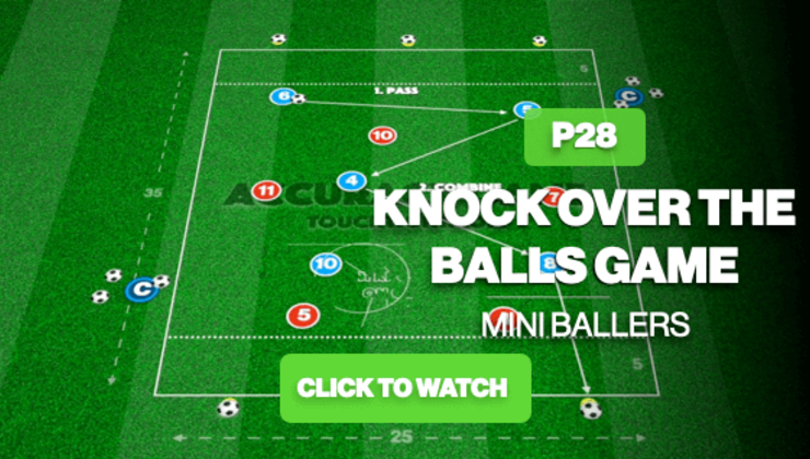 Knock Over the Balls to Score Game | Mini Ballers P28