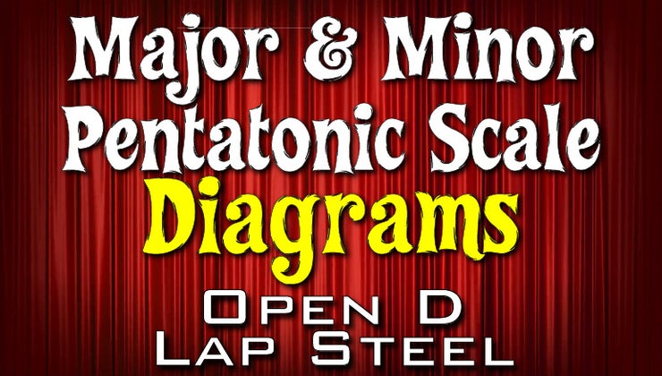 Major & Minor Pentatonic Scale Diagrams - Open D Tuning | Lessons With ...