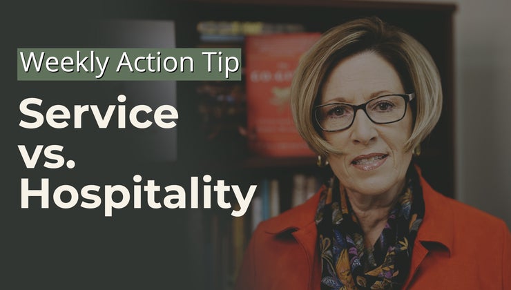 Weekly Action Tip #235: Service Vs Hospitality | Ninja You