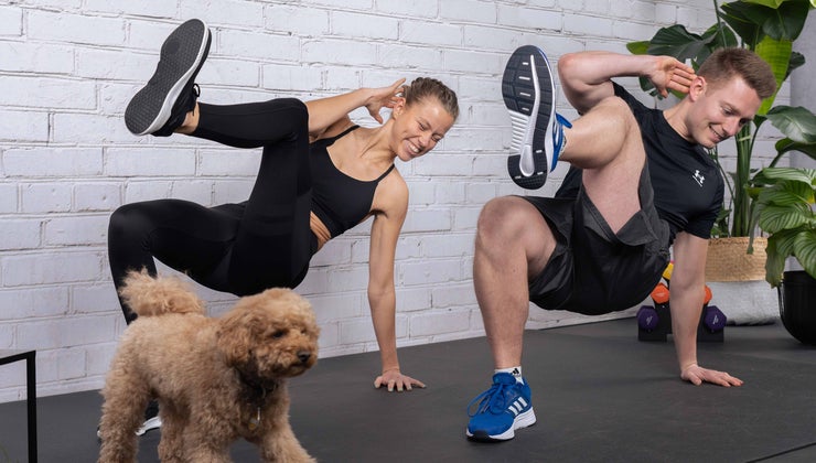 #22 Full Body Functional HIIT Workout - High & Low Impact Variations ...