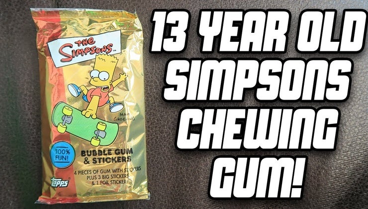 Chewing 13 Year Old The Simpsons Chewing Gum! | Where's My Challenge