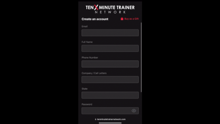 How to Register For Ten-Minute Trainer Network