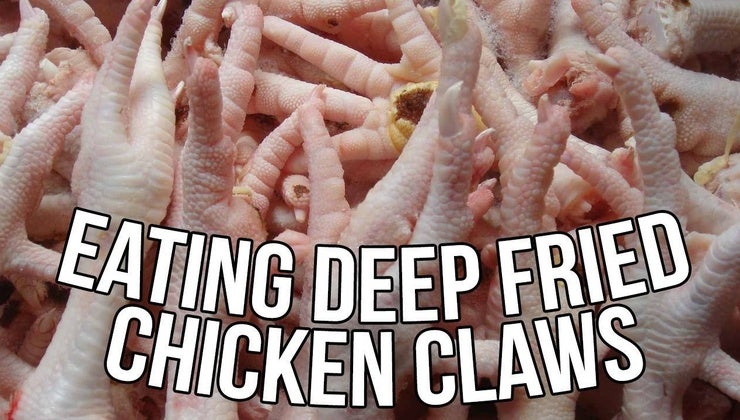 Eating Deep Fried Chicken Claws | Where's My Challenge