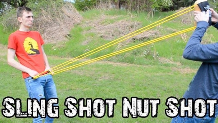Sling Shot Nut Shot Challenge | Where's My Challenge