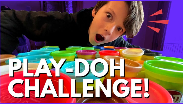 Play-Doh Food Monster Challenge! 🍔👾