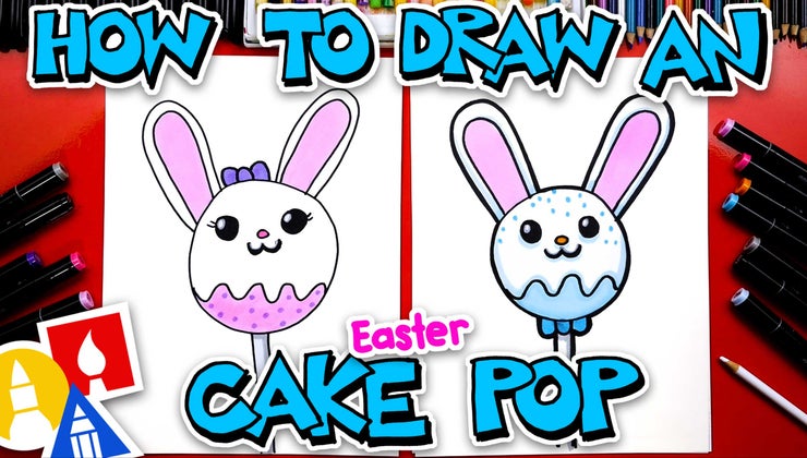 How To Draw An Easter Cake Pop