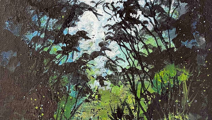 Abstract Landscapes in Acrylic