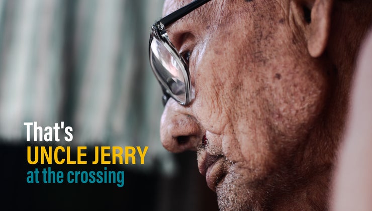 That's Uncle Jerry at the Crossing