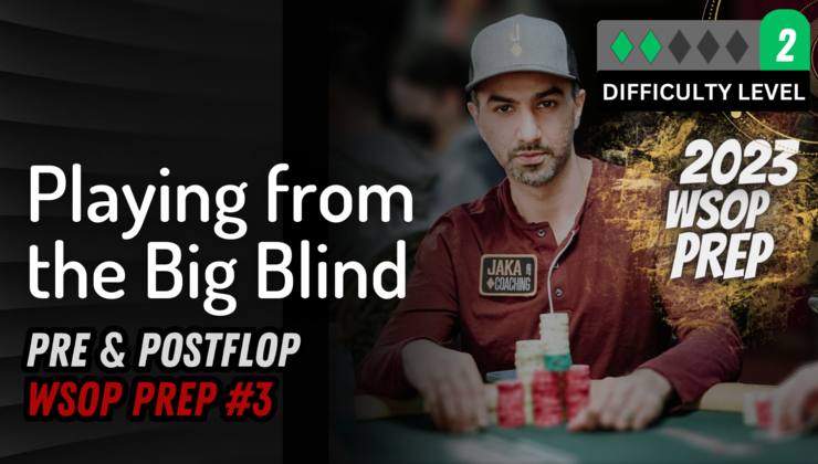 WSOP Prep #3 | Playing from the Big Blind: Pre & Postflop