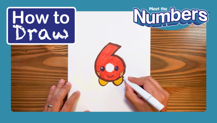 Kids Club | How To Draw "6"