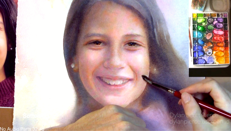 Annie-portrait | Dylan Scott Pierce Online Watercolor Classes