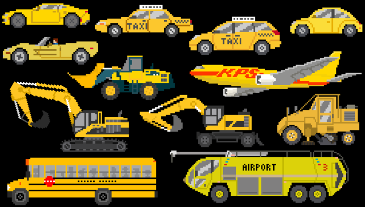 Yellow Vehicles Exclusive | The Kids' Picture Show