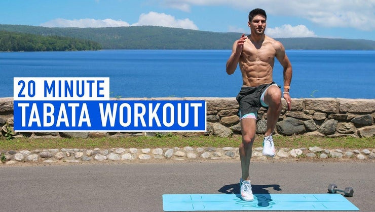 20 Minute Tabata Workout Full Body One Dumbbell Warm Up, Strength ...