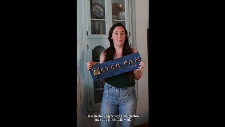 Abigail Fowler Won a Signed Peter Pan Movie Sign!