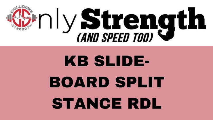 KB SLIDE-BOARD SPLIT STANCE RDL