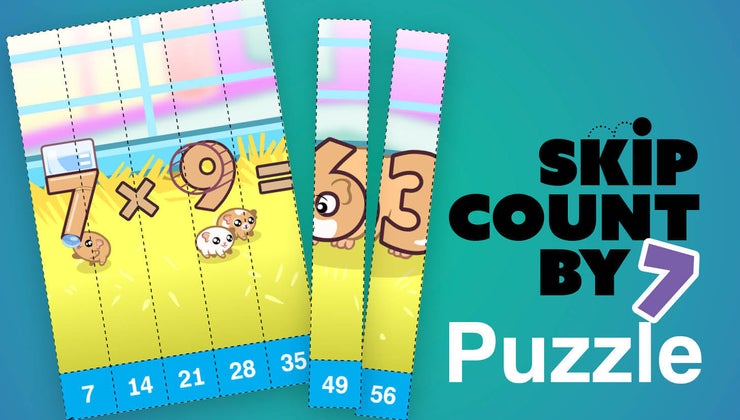 Kids Club | Skip Count By 7 Puzzle | Meet the Math Facts "7x9=63"
