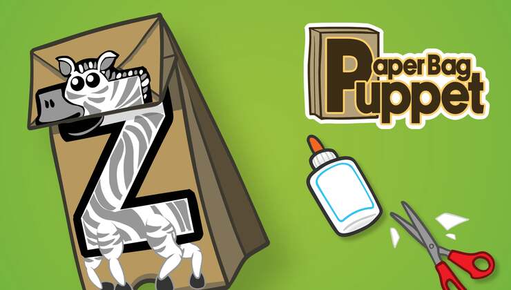 Kids Club | Paper Bag Puppet "Z"