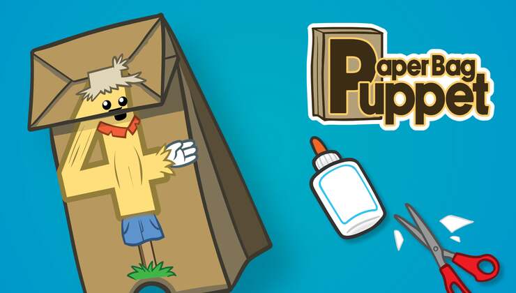 Kids Club | Paper Bag Puppet "2x2=4"