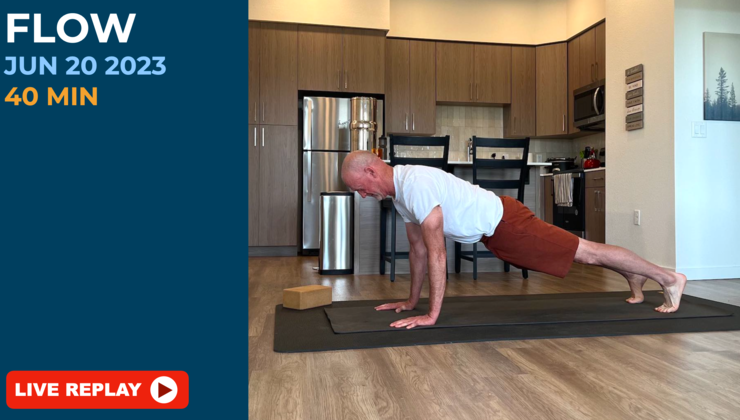 FLOW : A little easier Flow class. Plenty of feel good stretching ...